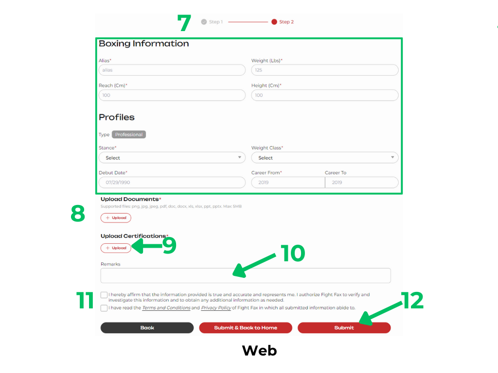 How do I Submit my Fighter Profile? - FAQ | FightFax.com | FIGHTFAX